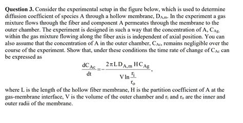 Question 3 Consider The Experimental Setup In The Figure Below Which Is Used To Determine