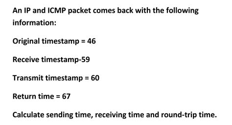 Answered An Ip And Icmp Packet Comes Back With Bartleby