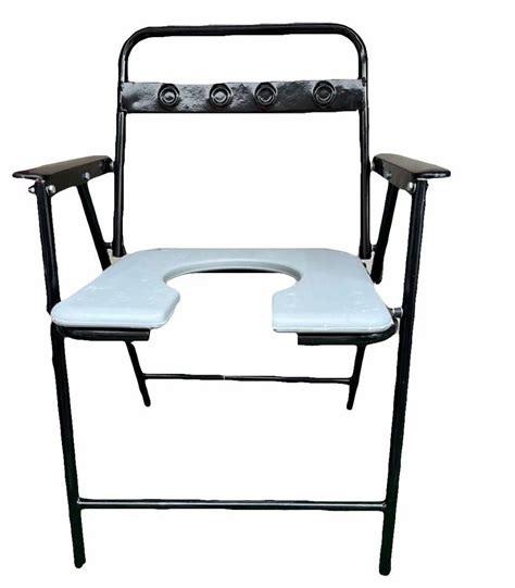 Material Steel Black Base Toilet Commode Chair Size 2 Feet L At