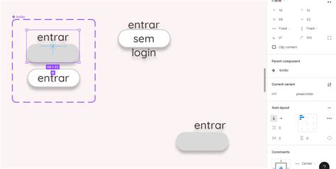Quando Coloco Auto Layout O Nome Não Fica Em Cima Do Botão Figma Conhecendo Componentes Da