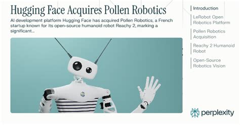 hugging face acquires pollen robotics