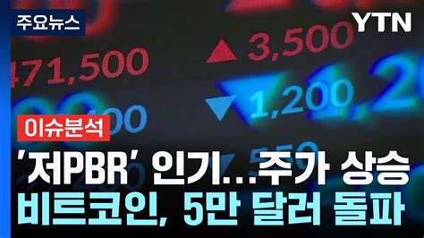 굿모닝경제 저pbr 종목 열풍비트코인은 다시 5만 달러 Ytn Youtube