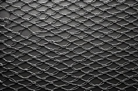 Premium Ai Image Fine Steel Mesh Texture In Grey Abstract Metal