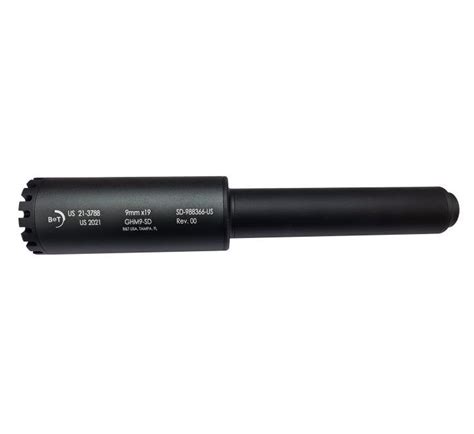 Lambda Defence Ghm9 Big Suppressor Black Airsoft Uk