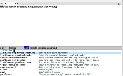 llms for editing structured org mode interactions r emacs