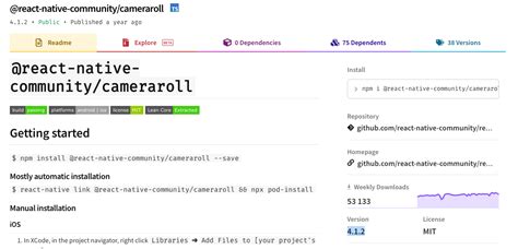 publish latest version 5 0 2 to npm that has 4 1 2 with correct name · issue 427 · react native