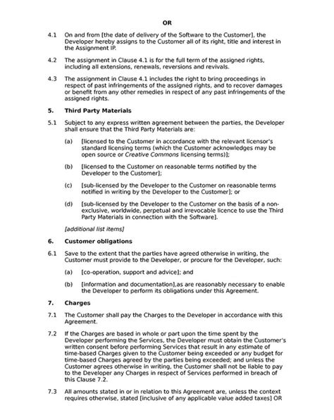 Software Contract Template