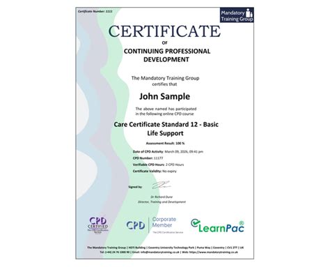 Care Certificate Standard 12 Basic Life Support The Mandatory