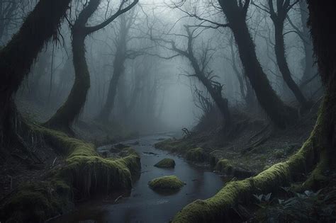 Photo Horror Creepy And Scary Nature Environment Premium Ai Generated