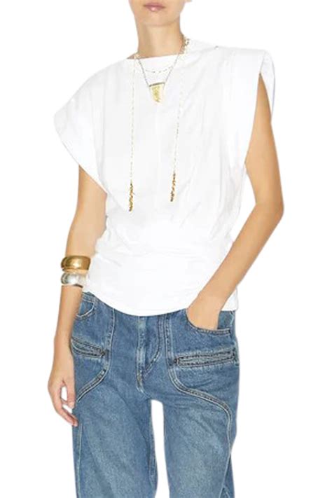 Isabel Marant T Shirts 20wh White Maisan Ts0207fa A1n41i La Maison Dupuis