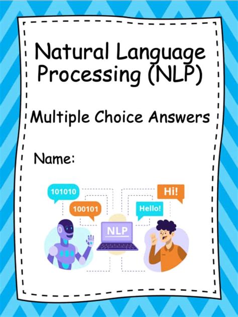 Natural Language Processing Nlp Multiple Choice Quiz Tpt