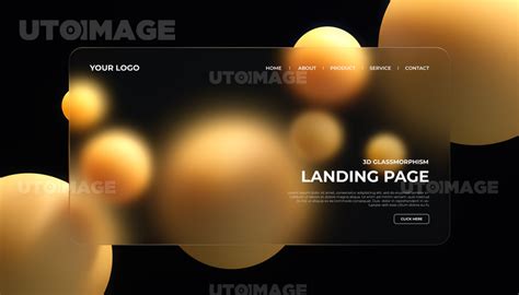 유토이미지 글래스모피즘 투명유리효과013