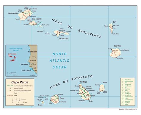 Maps Of Cape Verde Collection Of Maps Of Cape Verde Africa