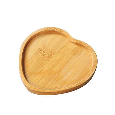 Badu Bg Офис тава за отцеждане Естествено бамбуково дърво Чинийка за растения Градинска саксия