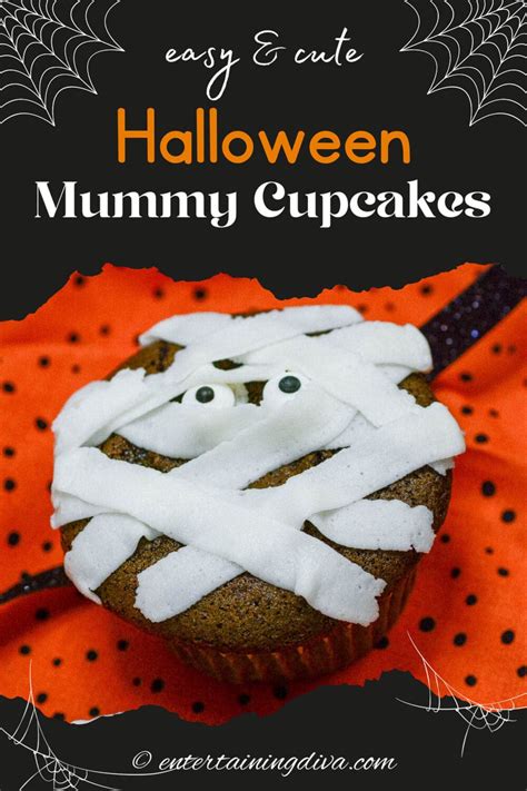 Chocolate Halloween Mummy Cupcakes