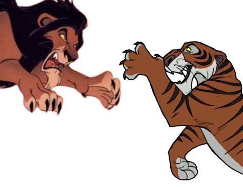 Shere Khan Vs Scar By Steveirwinfan96 On Deviantart