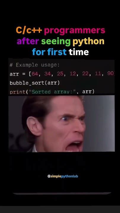 C C After Seeling Puthon For First Time Python Ai Pythontutorial Coding Datascience