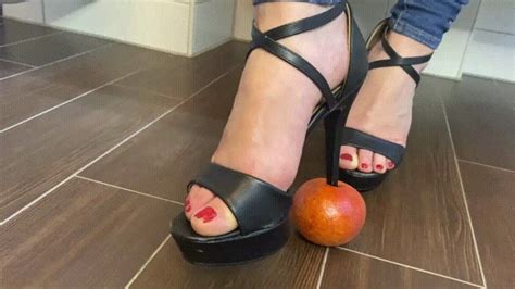 Orange Crush With High Heels Ladynataly Clips4sale