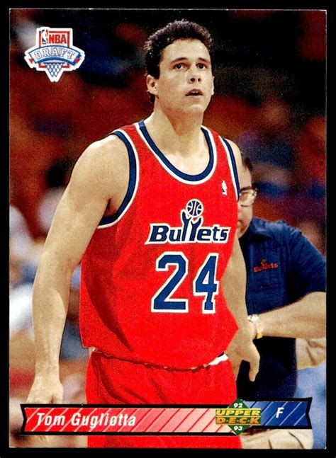1992 93 Upper Deck Tom Gugliotta Rookie A6 Washington Bullets 14 Ebay