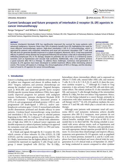 Pdf Current Landscape And Future Prospects Of Interleukin 2 Receptor