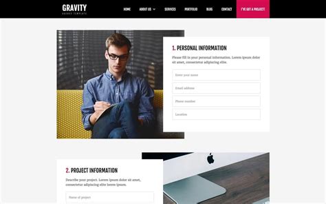 Gravity Agency Html5 Responsive Website Template