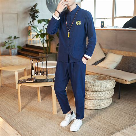 养生馆工作服女足疗技师服装中医经络艾灸理疗师美容师棉麻套装男 虎窝淘