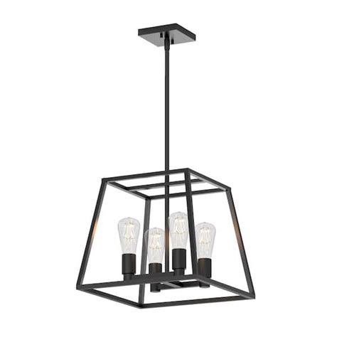 Reviews For Artika Carter 4 Light Black Modern Industrial Cage