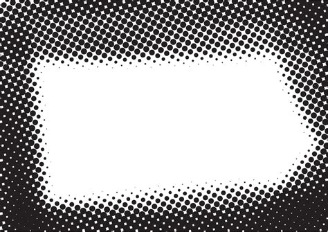 Premium Vector Halftone Circle Frame Horizontal Background Black Circular Border Using