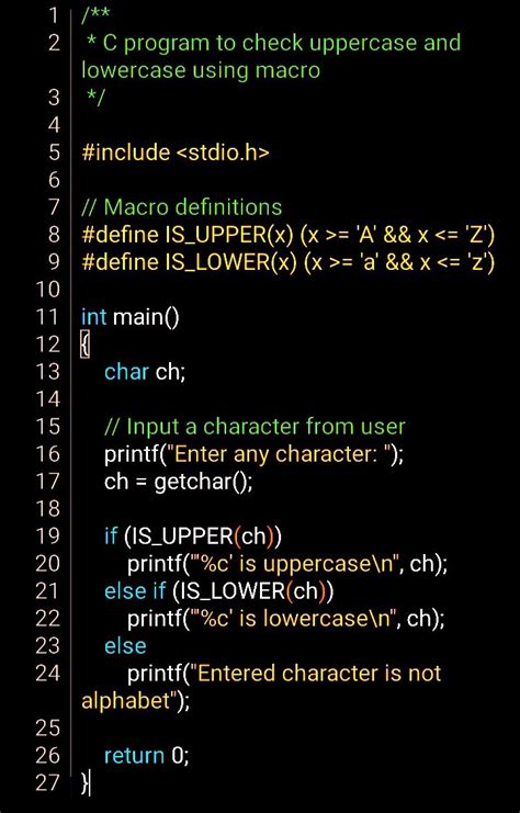 Gopal Pandey On Linkedin Exploring Macros In C Uppercase And Lowercase