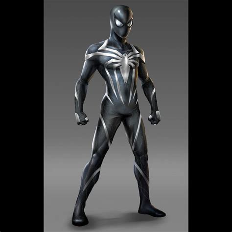 Artstation Black Suit Spider Man Ps4 Concept Pol Lerigoleur