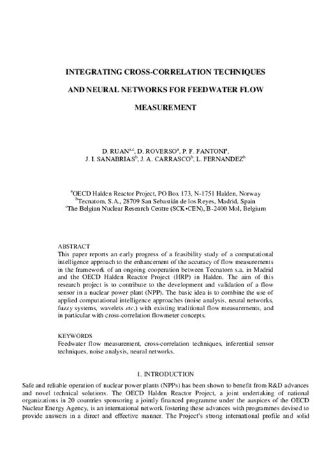 Pdf Integrating Cross Correlation Techniques And Neural Networks For