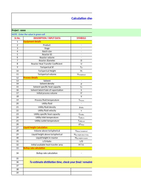 6 Boil Up Rate And Utility Line Sizing Calculation Pdf Physical Quantities Chemical Engineering