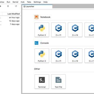 JupyterLab Interface Download Scientific Diagram