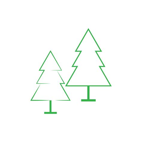 Tree Line Logo Template Vector Symbol 24228358 Vector Art At Vecteezy