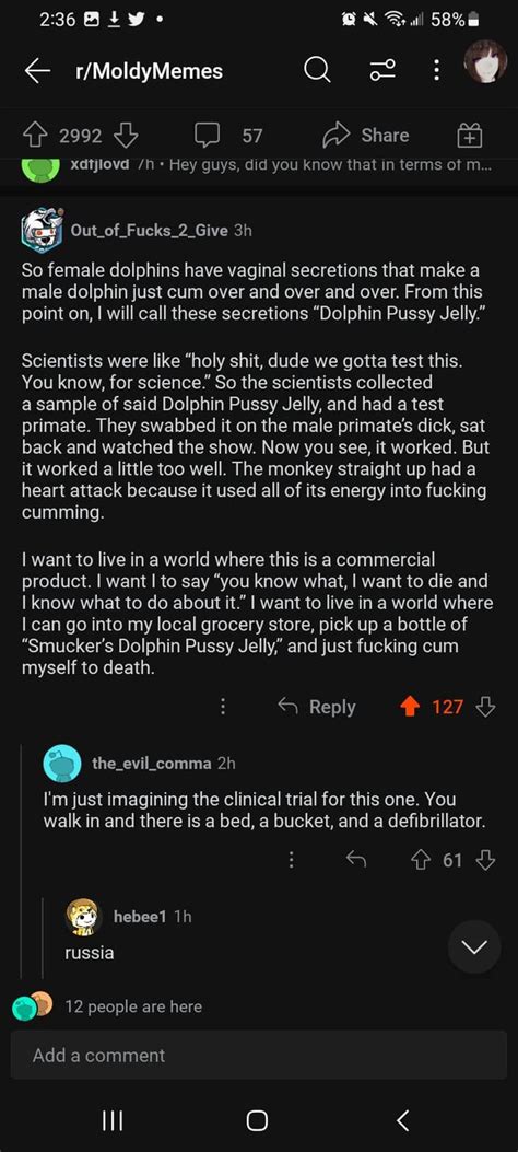 Smuckers Dolphin Pussy Jelly Rbrandnewsentence