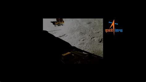 Indian Lunar Exploration Rover Captured On Camera As It Navigates Treacherous Crater News