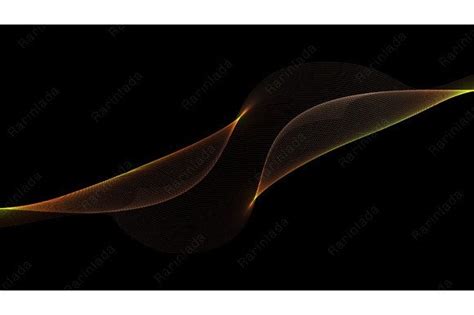 Abstract Golden Wave Lines Light Effect Graphic By Rarinlada · Creative Fabrica