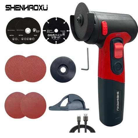 무선 앵글 그라인더 72v 슈퍼 미니 타입 C Usb 충전식 리튬 배터리 폴리싱 머신 다이아몬드 커팅 전동 공구