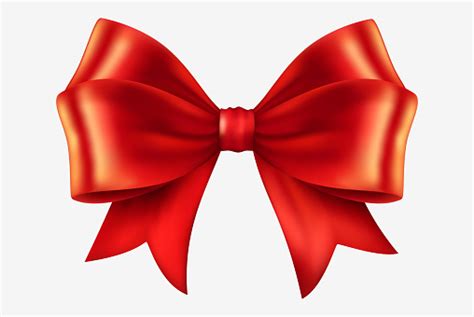 실크 리본으로 만든 사실적인 빨간 활 작곡을 꾸미기 위한 벡터 격리된 활 공단에 대한 스톡 벡터 아트 및 기타 이미지 공단 공휴일 기념일 Istock