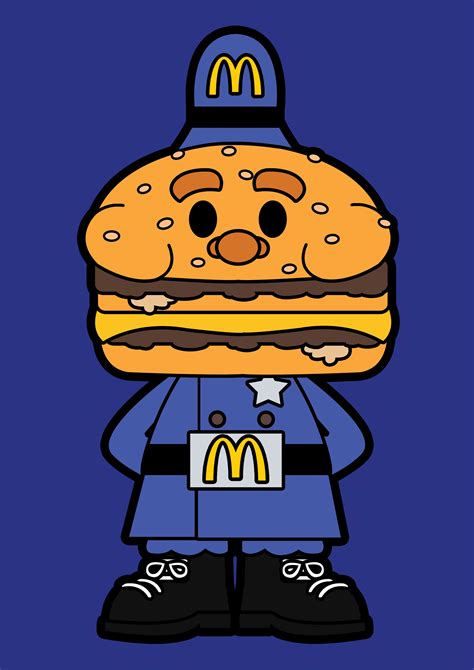 Officer Big Mac T Shirt Old Cartoons Character Design Police Crafts