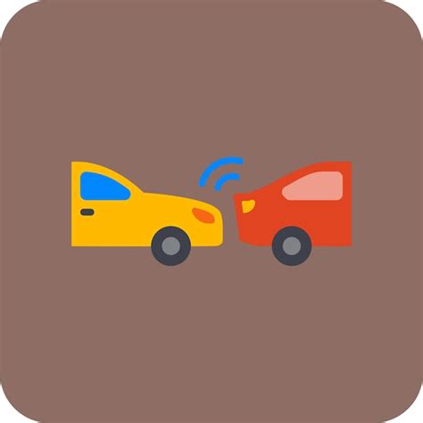 Iconos De Colisión Vector Premium