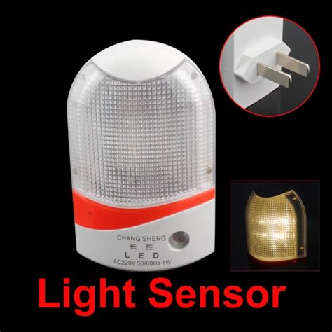 Light Control AC Powered LED Night Light Sensor Energy Saving Wall Mounted In Glow Party