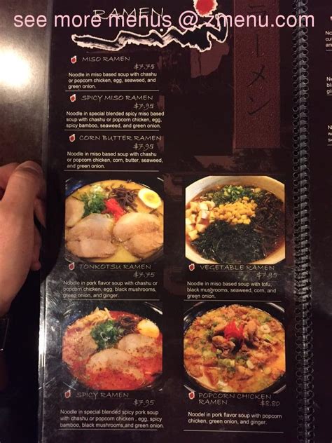 Menu At Kosuke Restaurant Alhambra