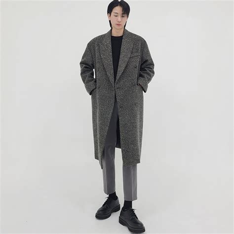 히즈핏 울 소재로 따듯한🔥 롱한 기장감의 더블 코트😎 여자가 코디하는 여자가 더 좋아하는💕 남자