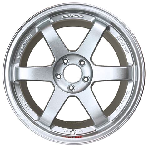 Volk Racing Te37sl 18x95 22 5x1143 Wheel In Diamond Silver