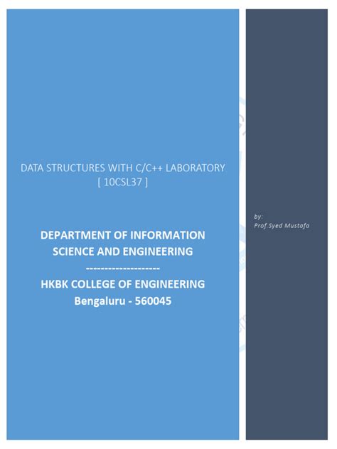 Data Structures Lab C Programs Pdf Science Engineering
