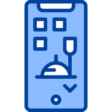 Table Reservation Generic Blue Icon