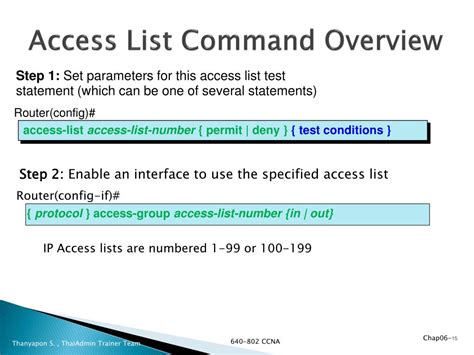 PPT CHAPTER 6 Access List NAT PowerPoint Presentation Free Download ID 3451533