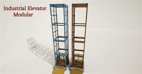 Industrial Elevator Modular 3d Industrial Unity Asset Store