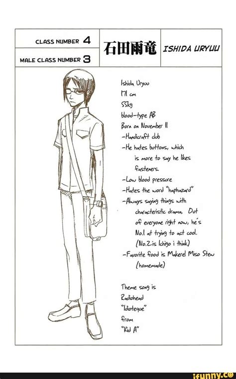 Class Number Male Class Number Aa Far I Rse104 Wevew Ishida Oryoo Ol